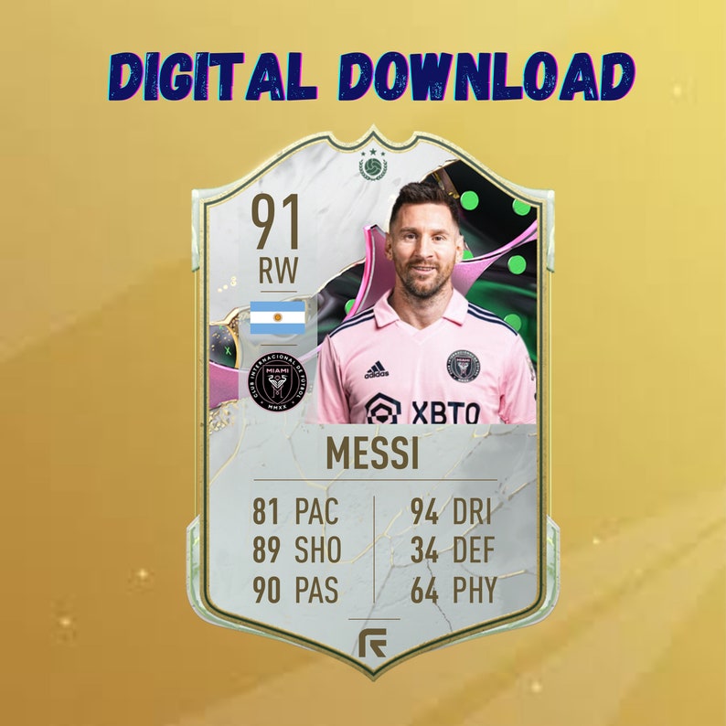 Messi Inter Miami FIFA Card FIFA 2023 / Instant Digital - Etsy Canada