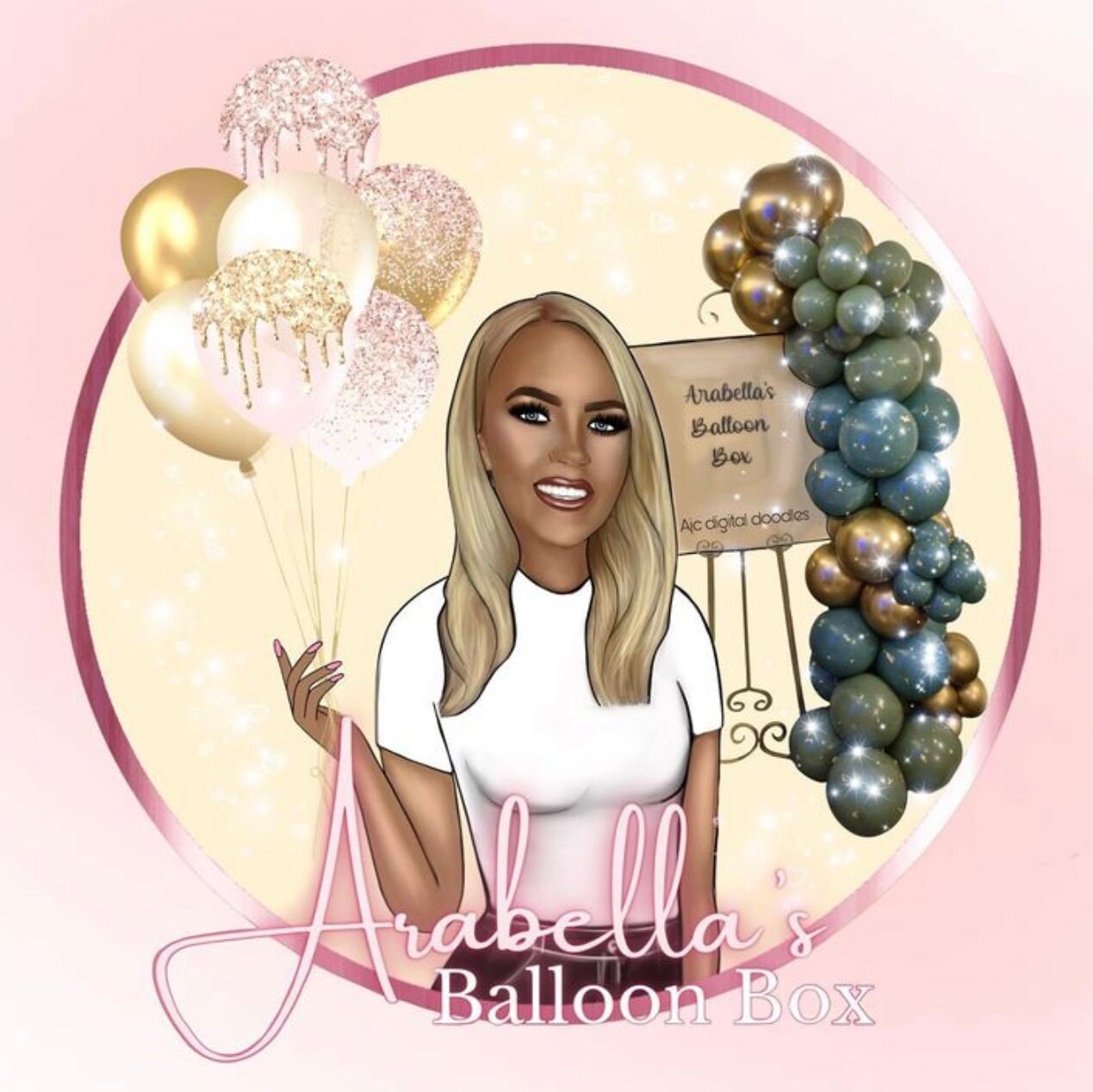 Business Cartoon Logo, Balloon Logo, Crafter Logo Design, Wedding ...