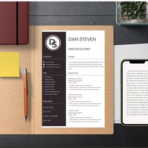 Gray Gold Clean CV Resume, Editable CV Template, Modern Job Application ...