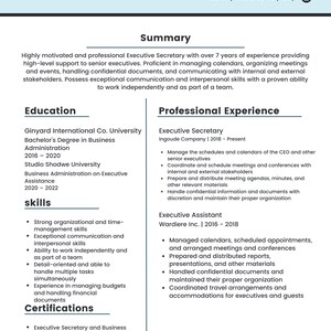 Gray and White Simple Clean Resume, Editable CV Template, Modern Job ...