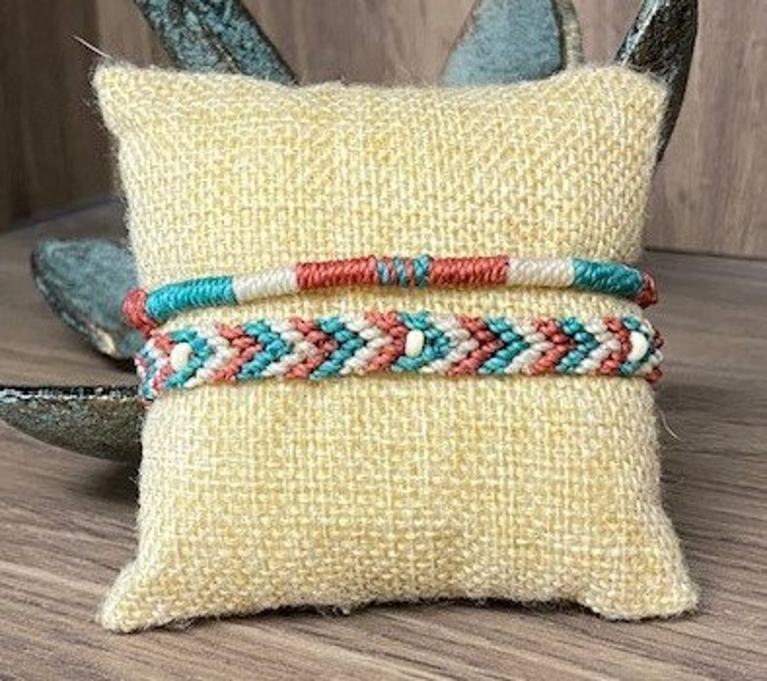 Boho Chevron Set- Burnt Orange/teal - Etsy