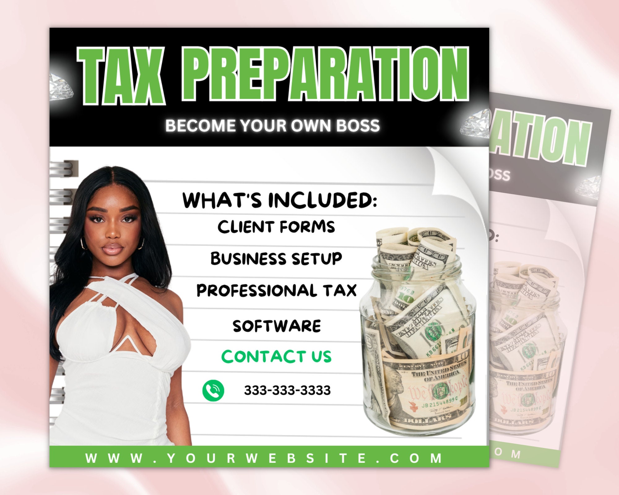 Tax Prep Season Flyer DIY Business Taxes Consultation Boss Taxation ...