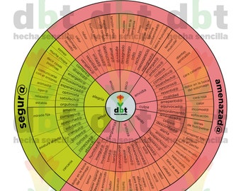 The DBT Wheel of Emotions and Sensations - Etsy