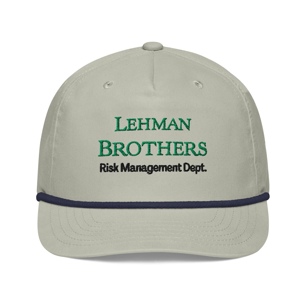 Lehman Brothers Risk Management Department | Embroidered Rope Hat - Etsy