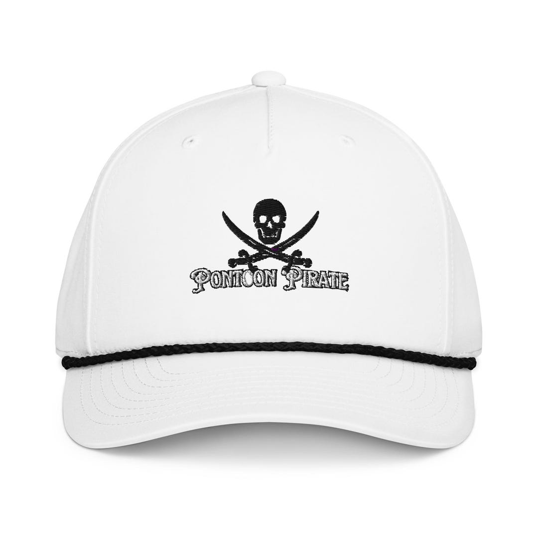 Pontoon Pirate | Classic Rope Hat - Etsy