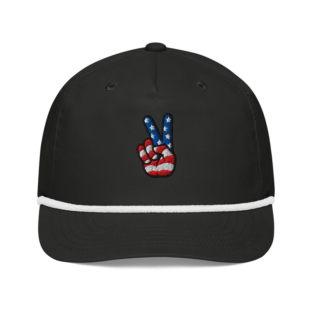 USA Peace Sign | Rope Hat - Etsy