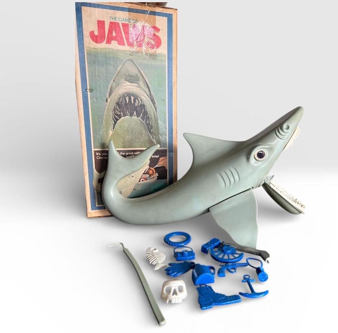 Vintage Jaws Board Game 1975 - Spielberg Movie Collectible - Etsy
