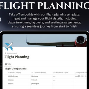 Ultimate Travel Planner Notion Template Travel Digital Planner Travel ...