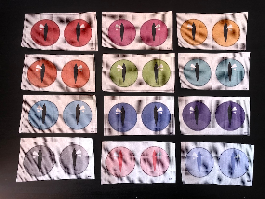 Dragon Styled Fursuit Eye Mesh | Furry | Waterproof | 5cm & 6cm ...