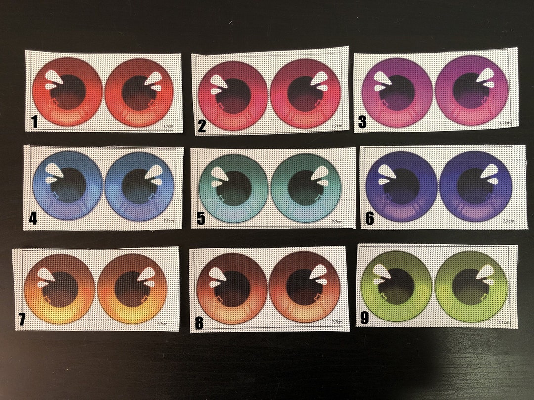 Fursuit Eye Mesh /7,7cm Durchmesser/ Wasserfest Augengitter Pupillen ...