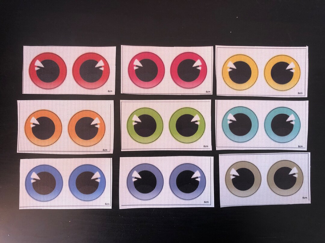 Round Fursuit Eye Mesh | Style 2 | Furry Costume| Waterproof | 5cm ...