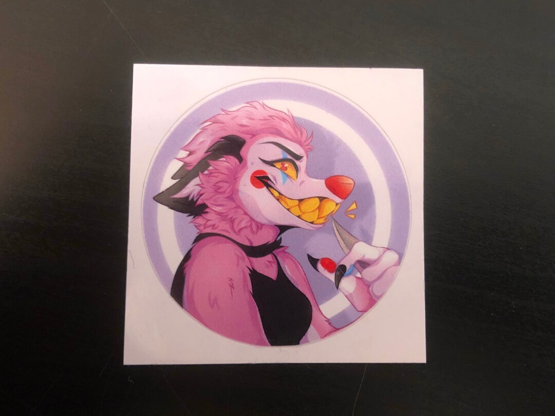 Ozzy Indoor Sticker / 1pcs /ca. 5,5cm/ Furry Sticker Design / Clown ...