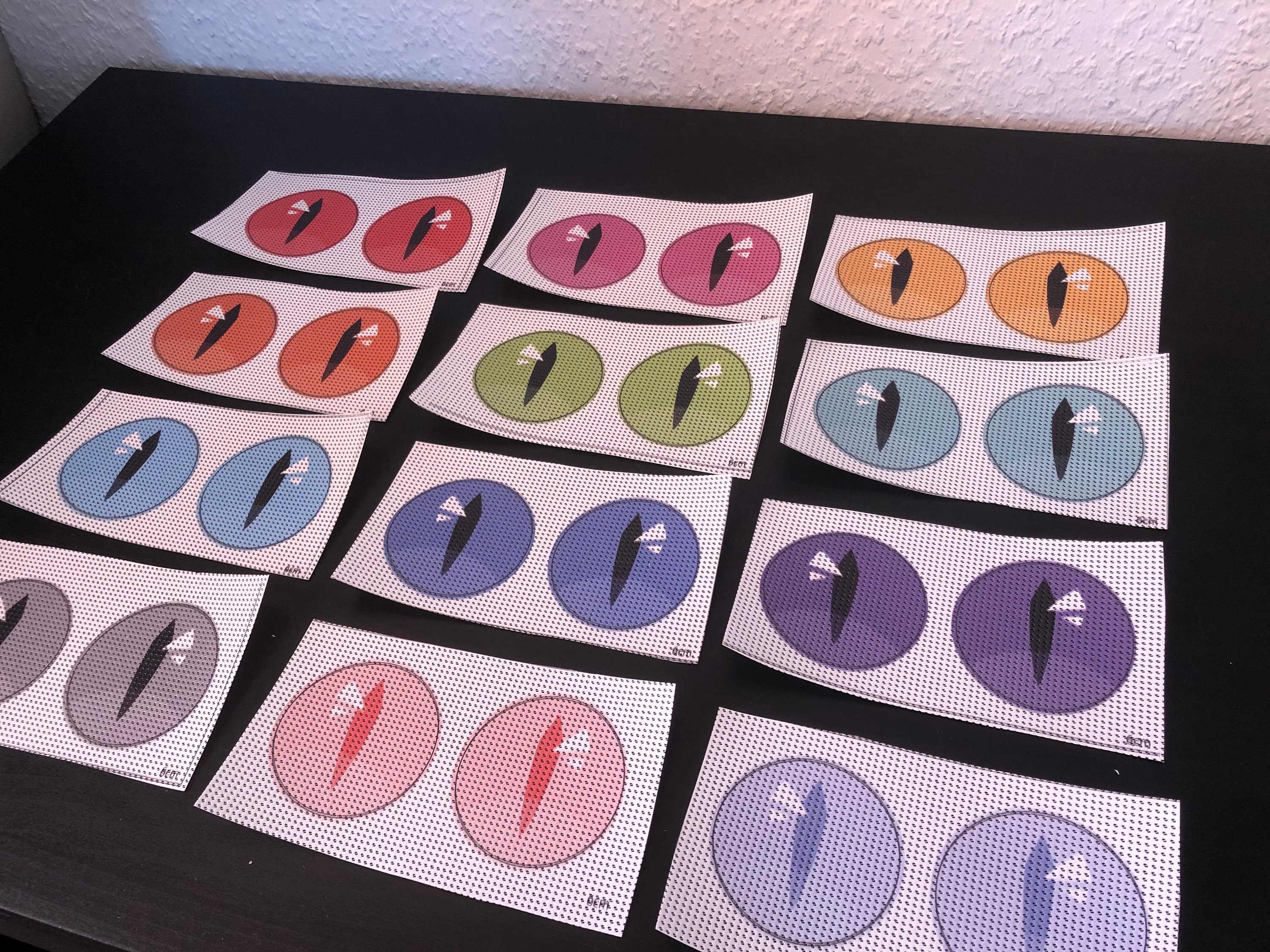 Dragon Styled Fursuit Eye Mesh | Furry | Waterproof | 5cm & 6cm ...