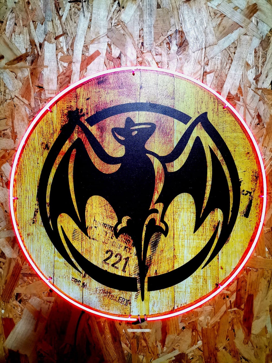 Design Inspired 18 Bacardi Rum Neon LED Sign With Red Light - Etsy