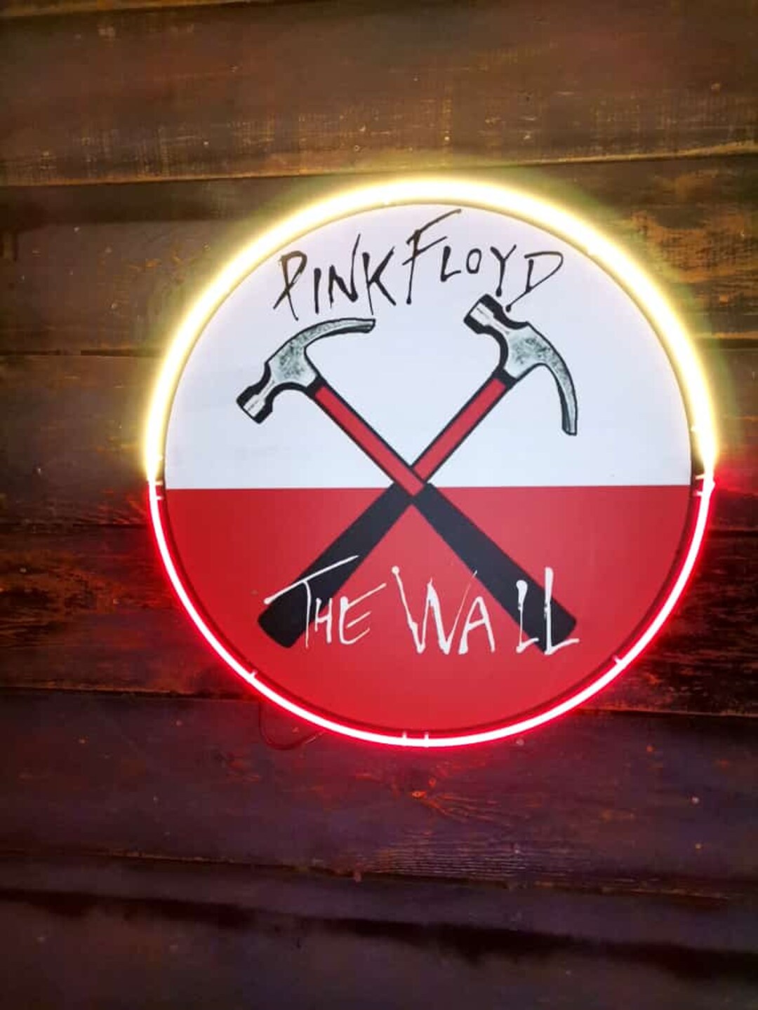 Design Inspired 18 Pink Floyd Neon LED Sign With Dual Red and White ...