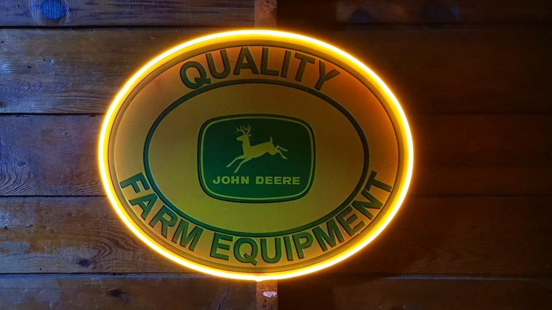 Design Inspired 20 John Deere LED Neon Sign With Gold Light - Etsy