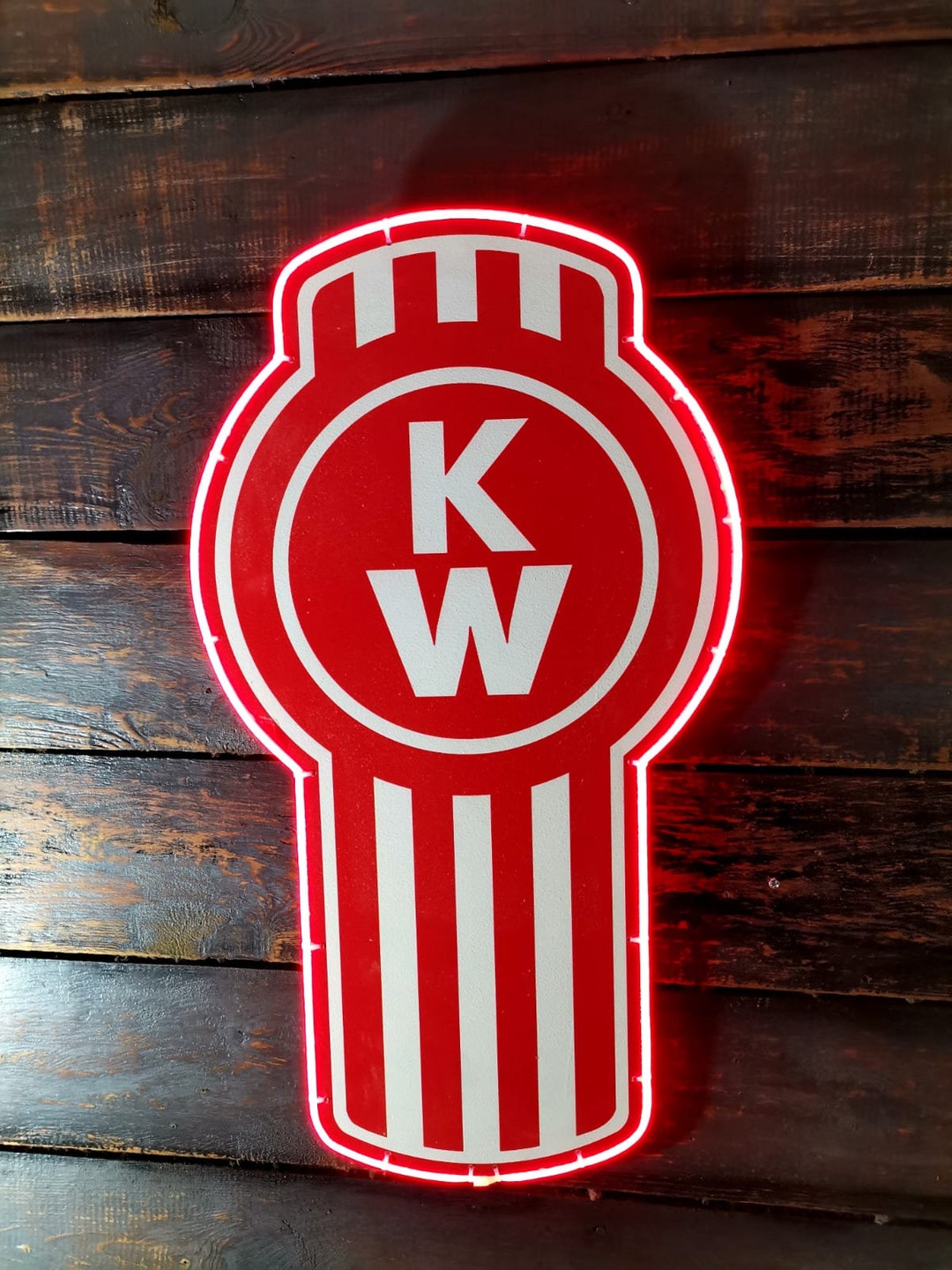 Design Inspired 22 KW Kenworth Neon LED Sign With Red Light - Etsy