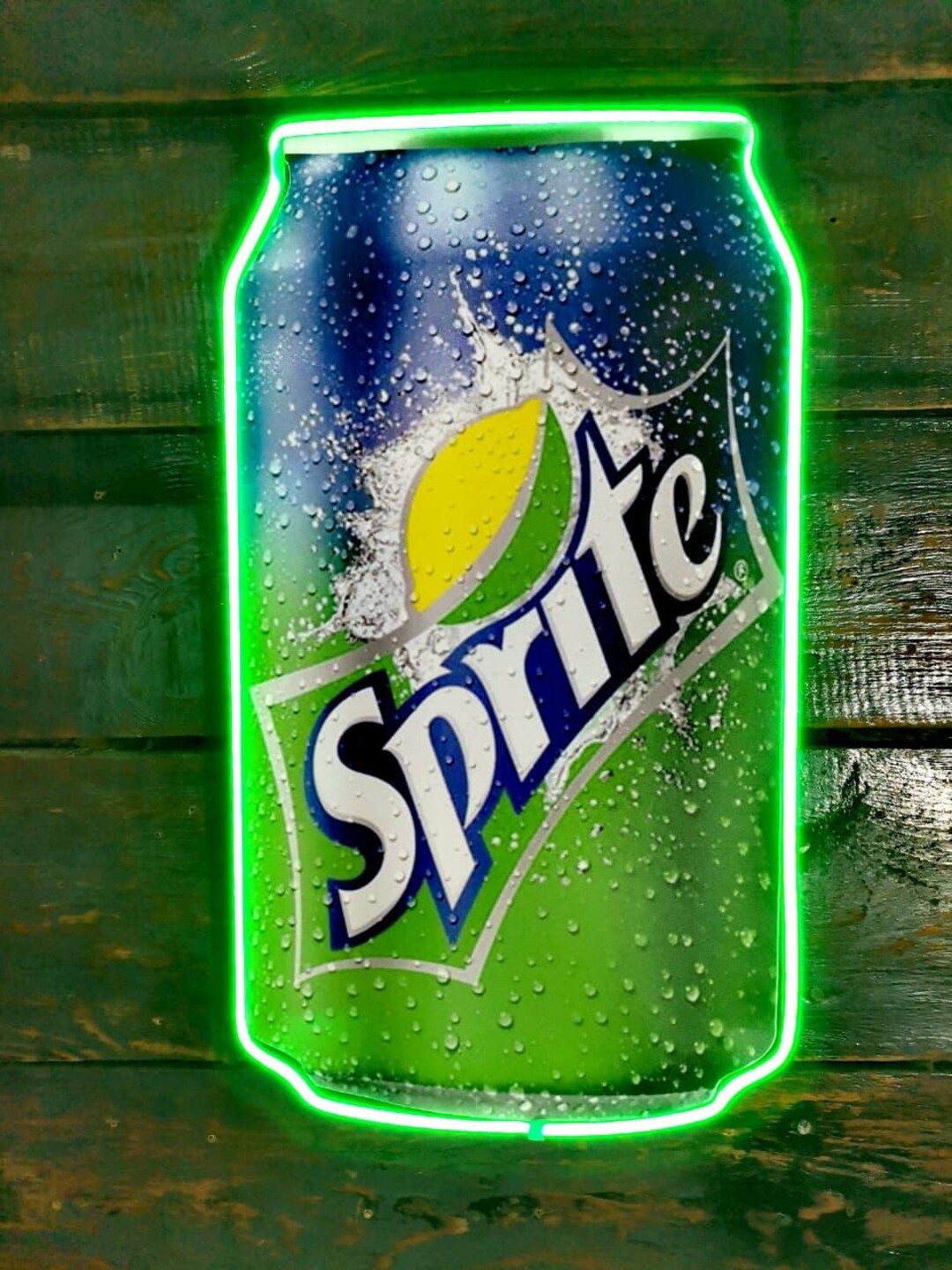 Design Inspired 18 Sprite LED Neon Sign With Green Light - Etsy