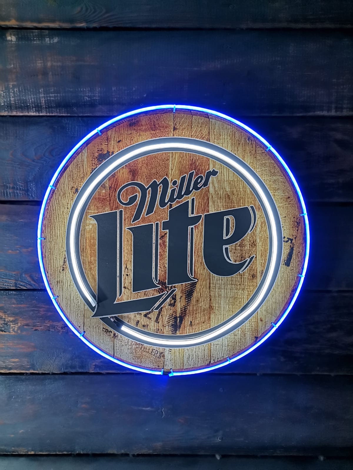 Design Inspired 18 Miller Light Beer Neon LED Sign With Dual Blue and ...