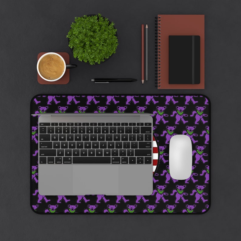 Patriotic Stealie With Bears Background Desk Mat - Etsy