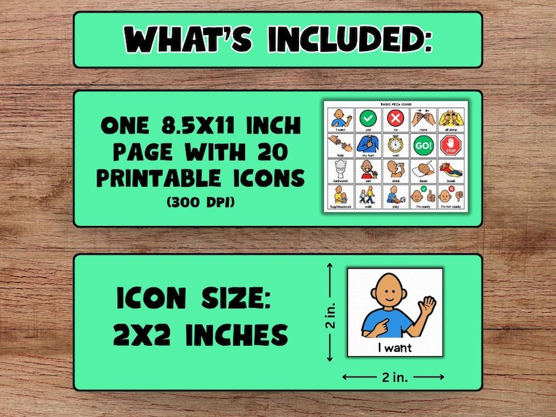 Basic Needs PECS Icons, Printable Communication Cards, ABA & Speech ...