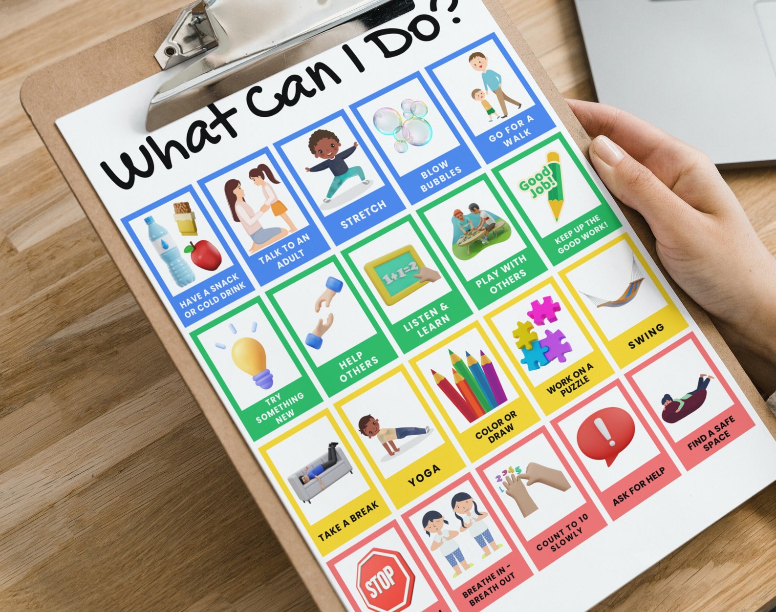 Zones of Regulation Coping Skill Cards – Emotional Regulation for Calm ...