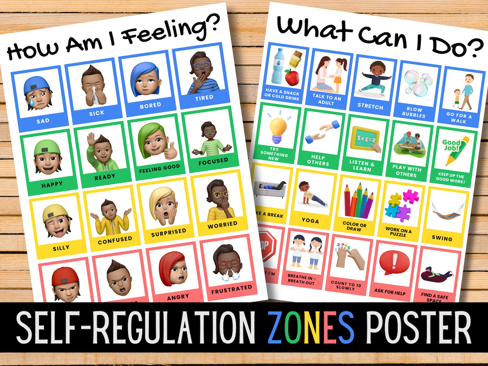 Zones of Regulation, Coping Skills, Self-regulation, Calming Corner ...