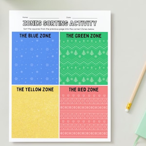 Zones of Regulation Holiday Emotions Sorting Activity - Etsy
