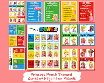 Zones of Regulation Super Mario Theme Printable Visuals - Etsy UK