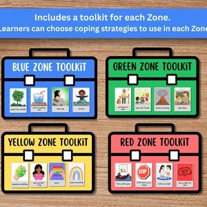 Zones of Regulation Coping Skill Cards - Self-regulation Printable ...