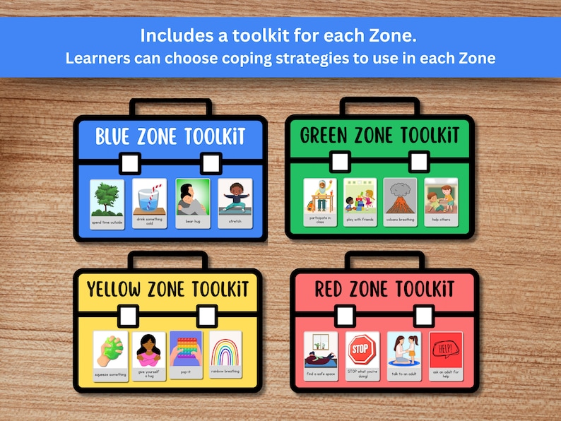 Zones of Regulation Coping Skill Cards - Self-regulation Printable ...