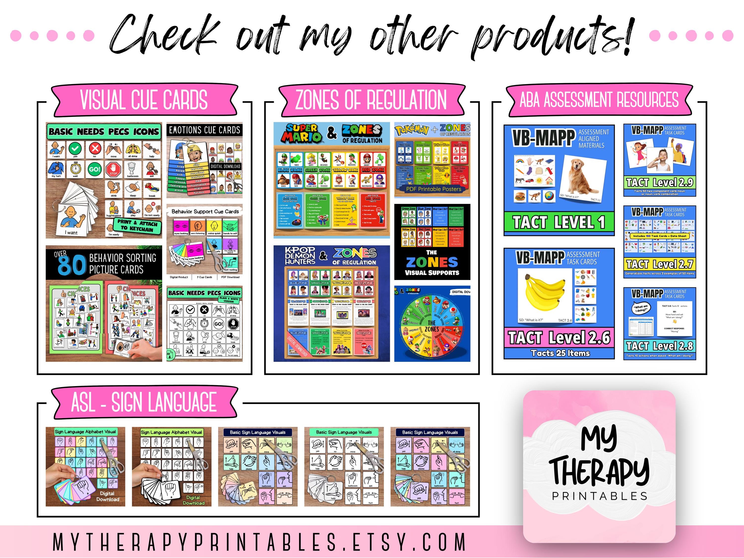 Zones of Regulation Sorting Activity: Emotion Identification (digital ...