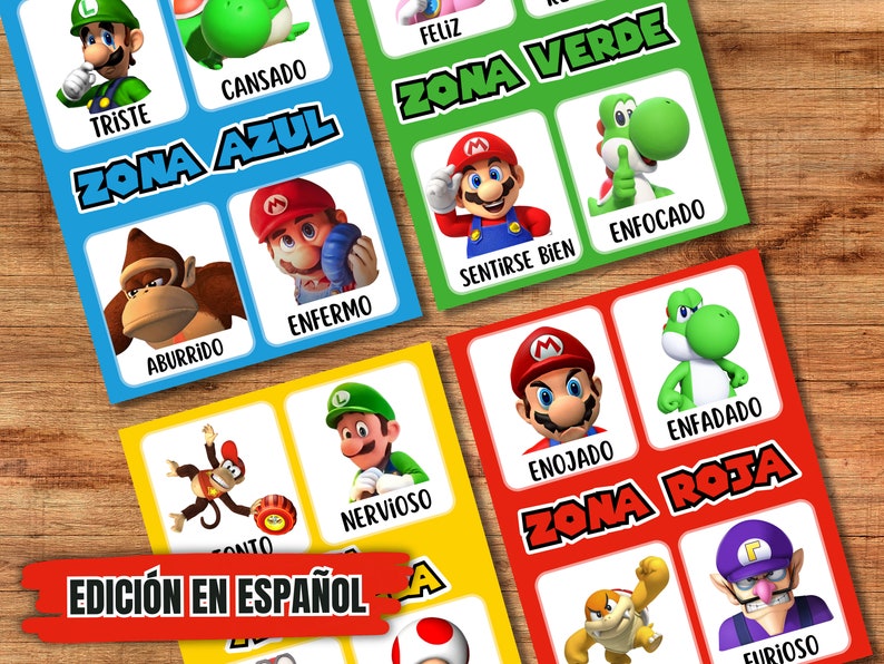 Las Zonas De Regulación, Super Mario, Pósters Imprimibles - Etsy