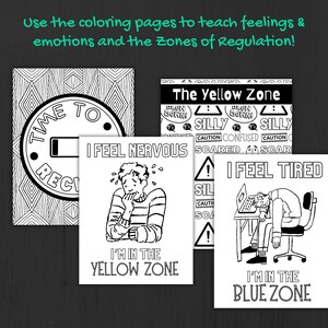 Zones of Regulation, Coloring Book - Etsy