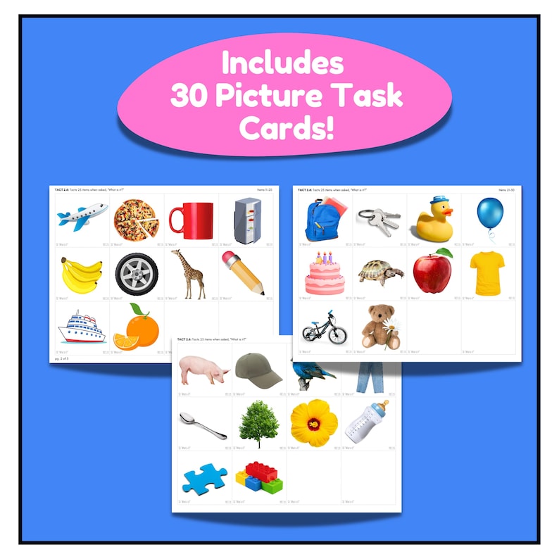 VB-MAPP Tact Level 2.6 Task Cards - Etsy