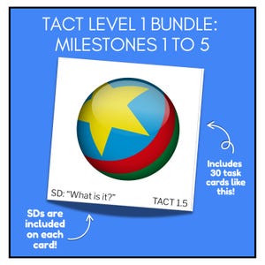 VB-MAPP Tact Level 1 Task Cards Bundle - Etsy