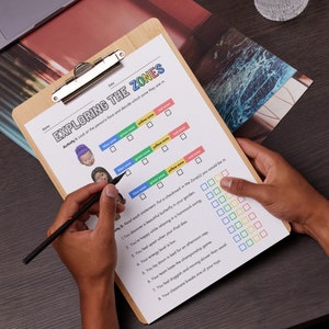 Zones of Regulation Worksheets for Kids - Etsy