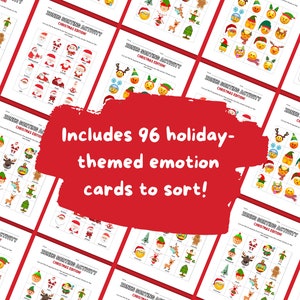 Zones of Regulation Holiday Emotions Sorting Activity - Etsy