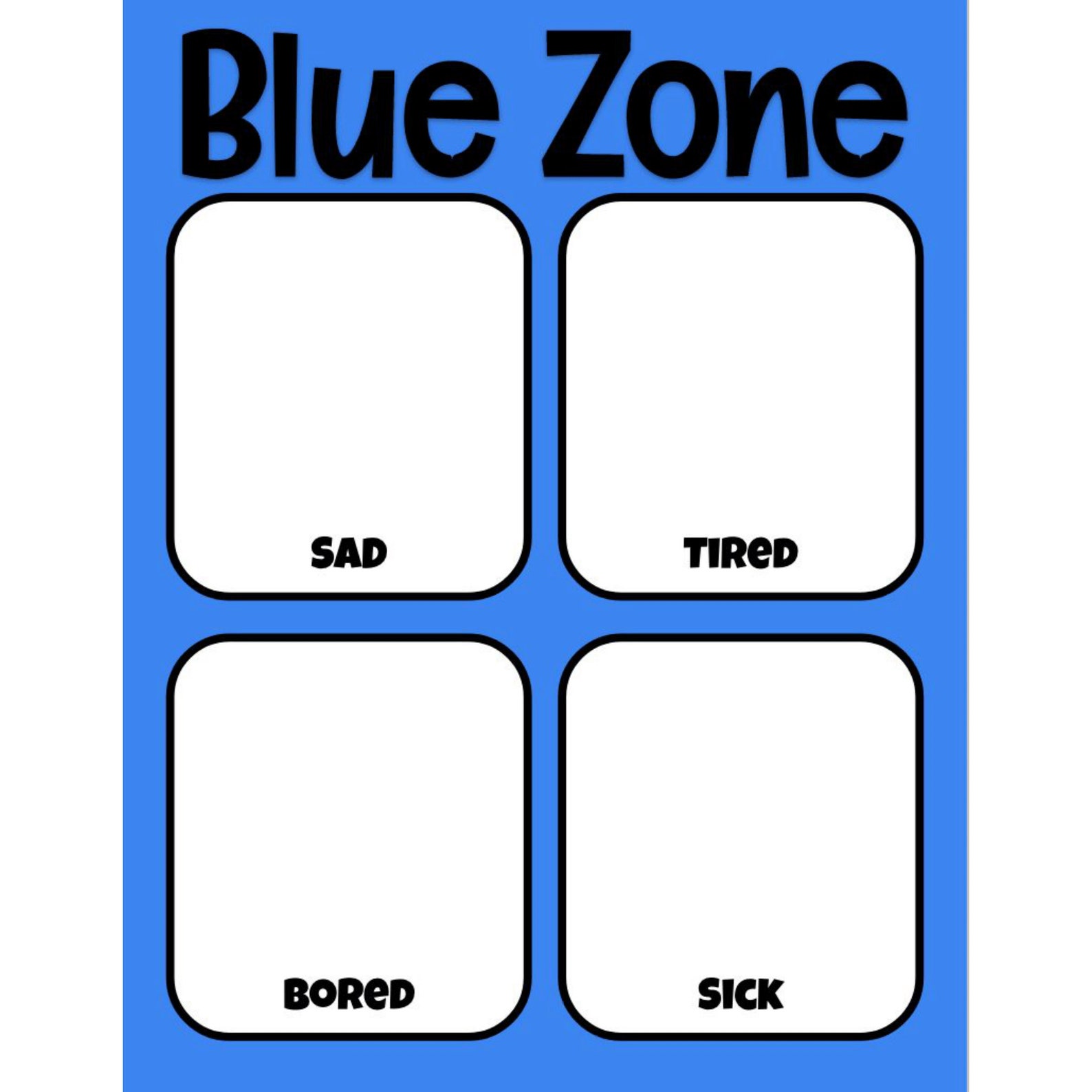 Zones of Regulation Coping Skills Self-regulation Social - Etsy