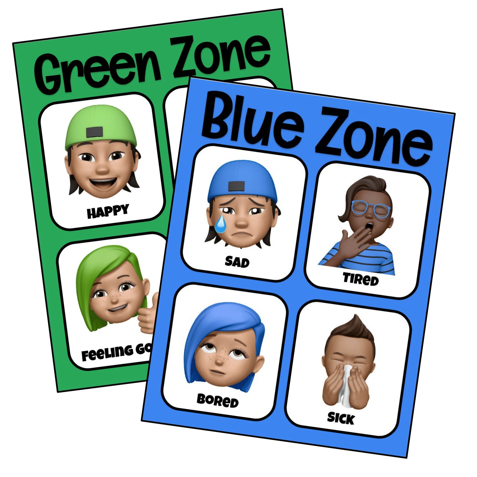 Zones of Regulation Coping Skills Self-regulation Social - Etsy