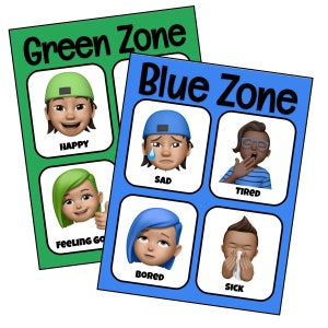 Zones of Regulation Coping Skills Self-regulation Social - Etsy