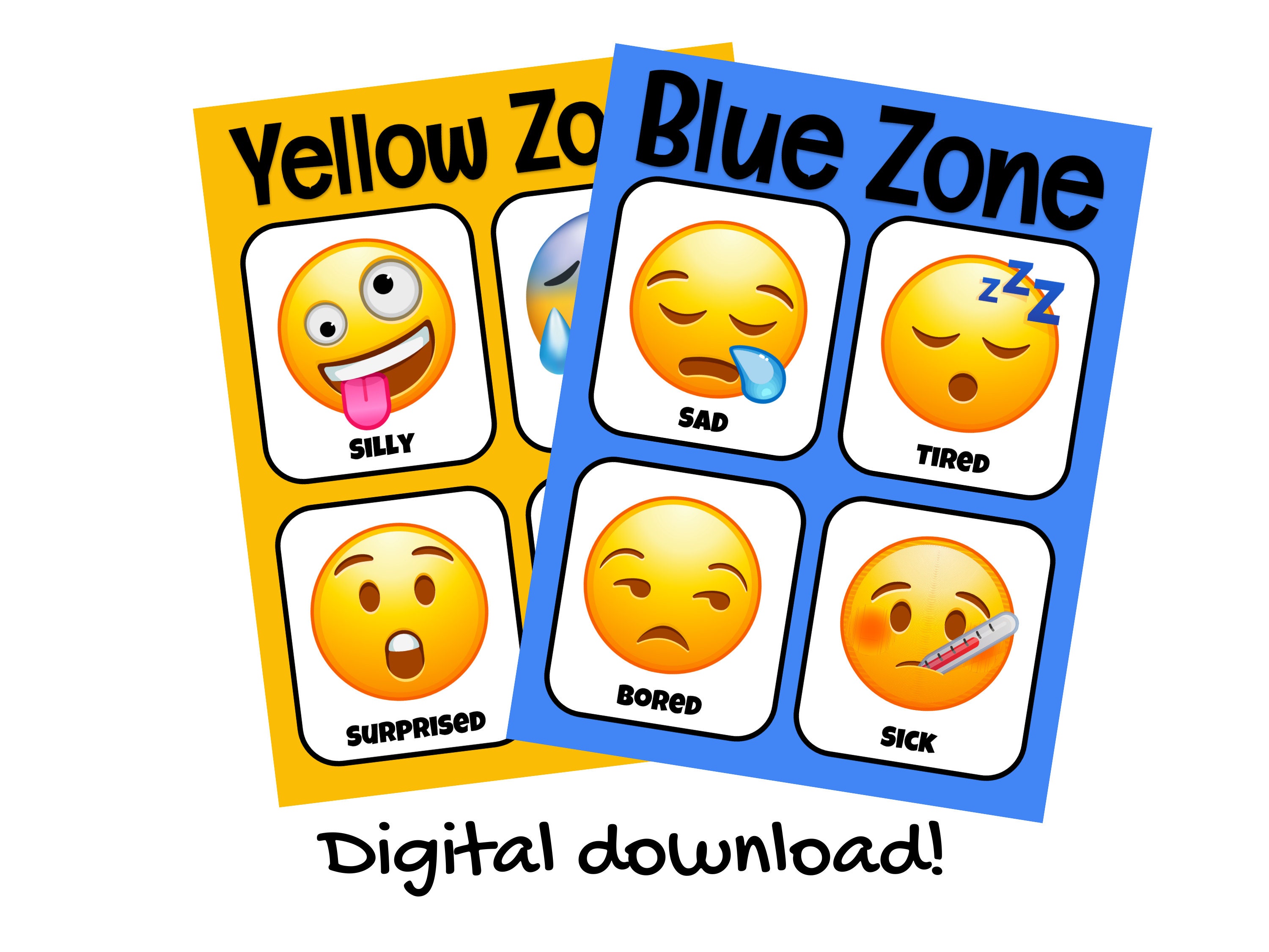 Zones of Regulation, Coping Strategy Cards and Poster - Etsy