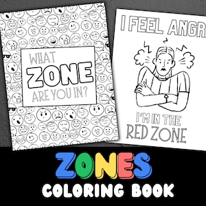 Zones of Regulation Coloring Book – Printable Self-regulation ...