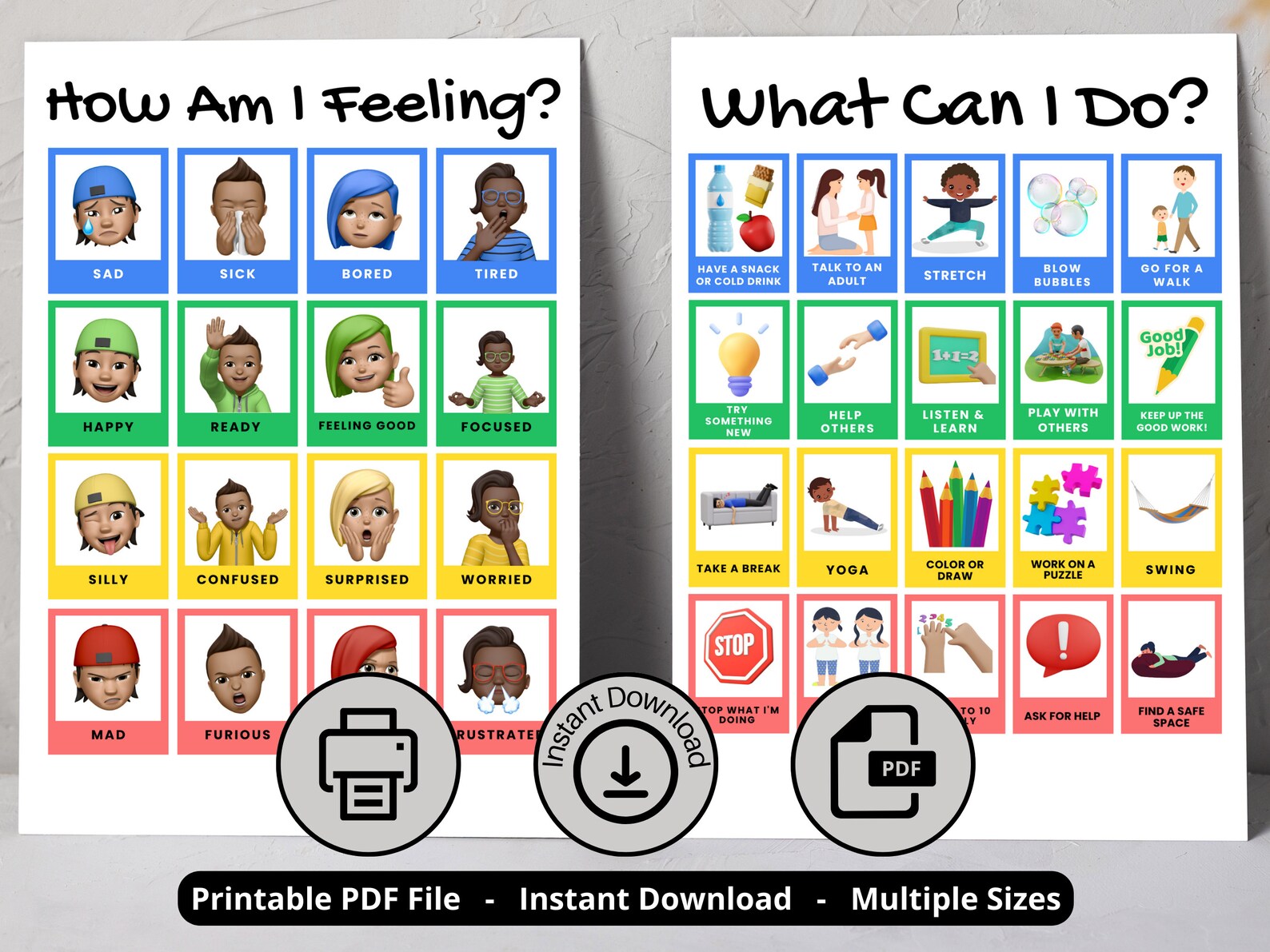 Zones of Regulation, Coping Skills, Self-regulation, Calming Corner ...