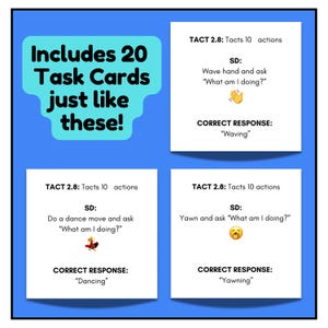 VB-MAPP Tact Level 2.8 Task Cards - Etsy