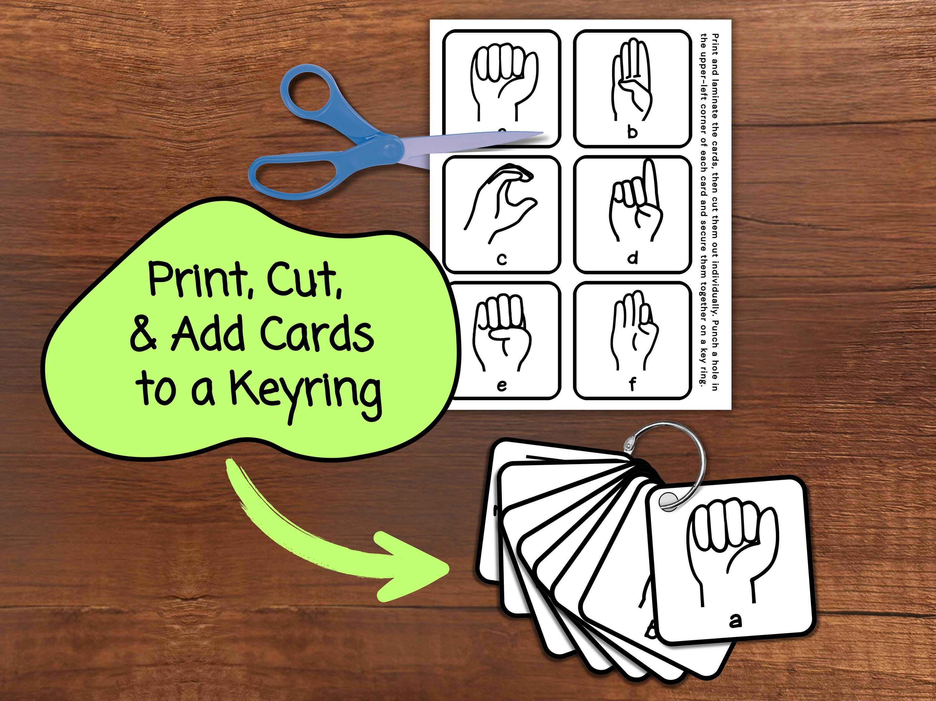 ASL Alphabet Poster and Flashcards: Sign Language Abcs (digital ...