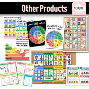 Zones of Regulation, Emotional Regulation Printable Worksheets - Etsy