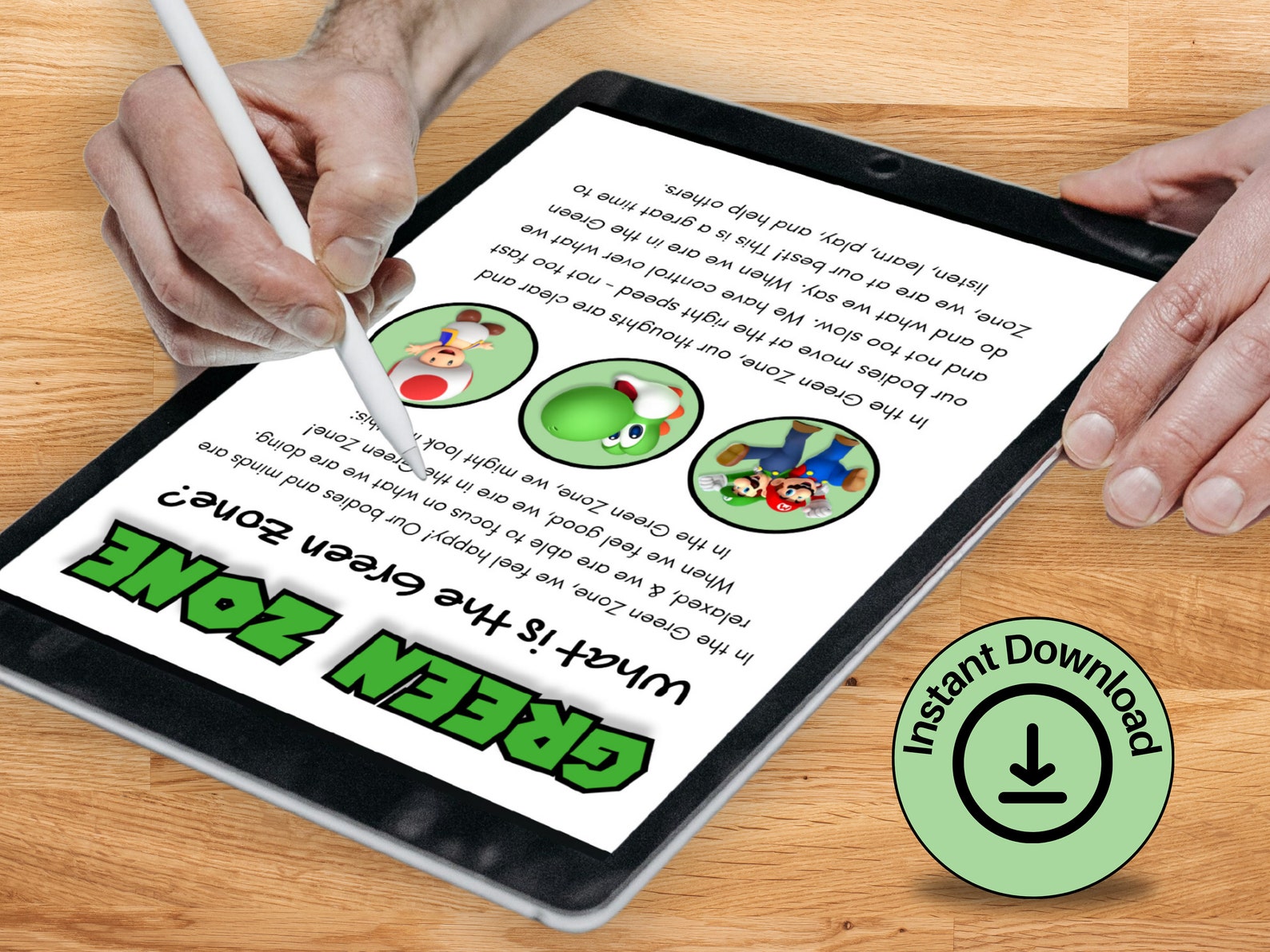 Zones of Regulation Super Mario Theme Printable Visuals - Etsy