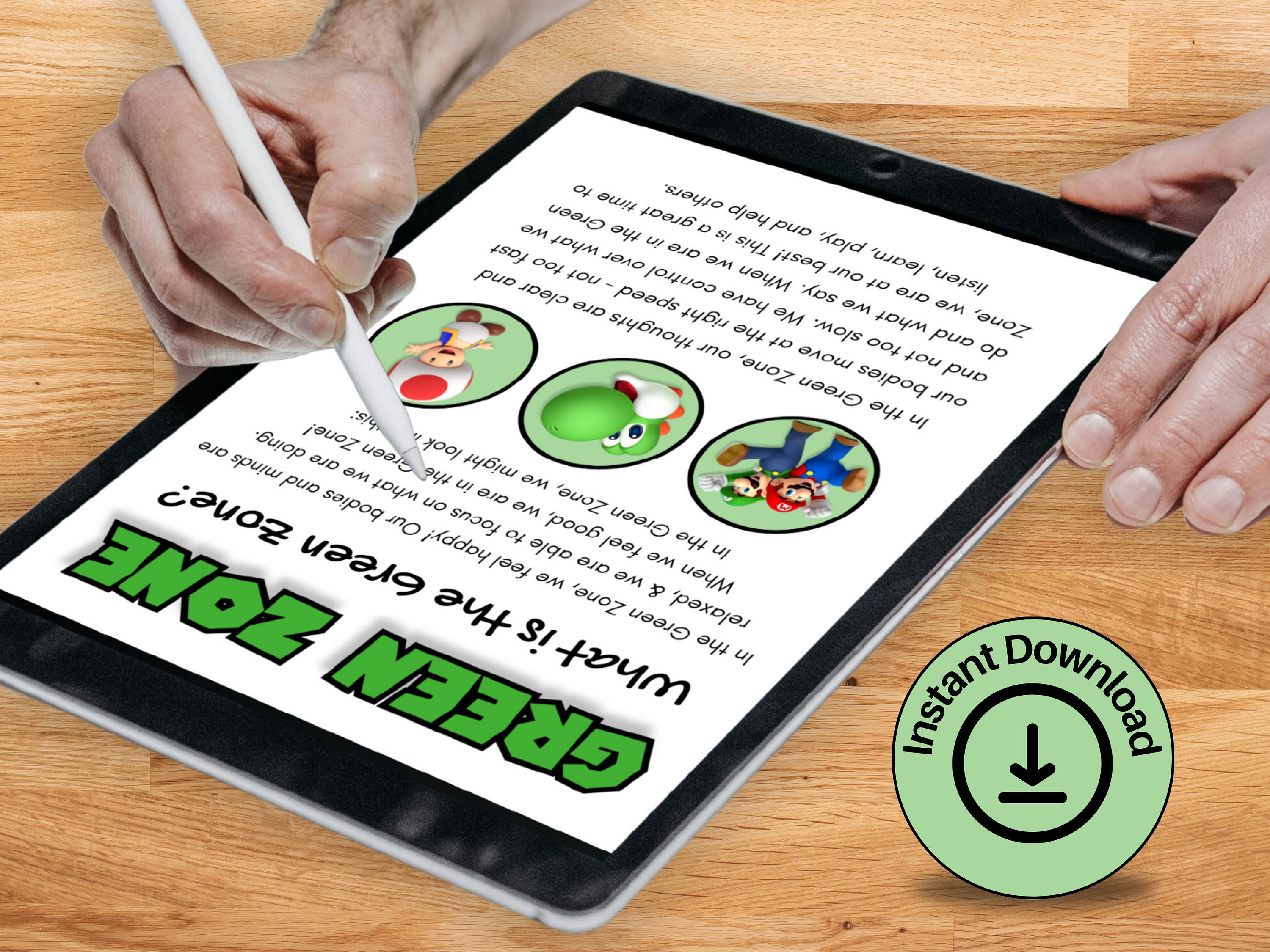 Zones of Regulation Super Mario Theme Printable Visuals - Etsy