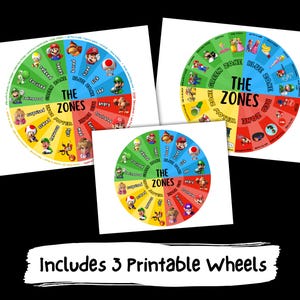 Zones of Regulation Super Mario Emotions Wheel - Etsy